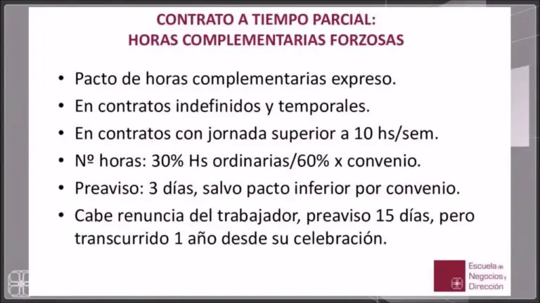 Modelo renuncia horas complementarias | Actualizado enero 2026